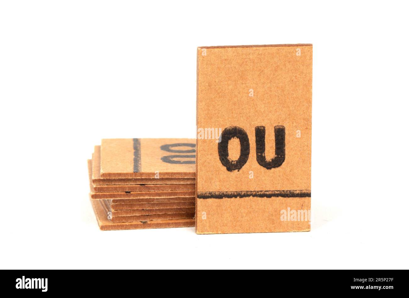 Stack of letters from a very old letterbox used to teach children - The ...