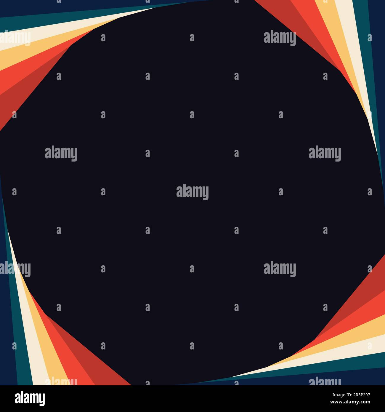 Abstract lines different colors and forms circle Stock Vector Image ...