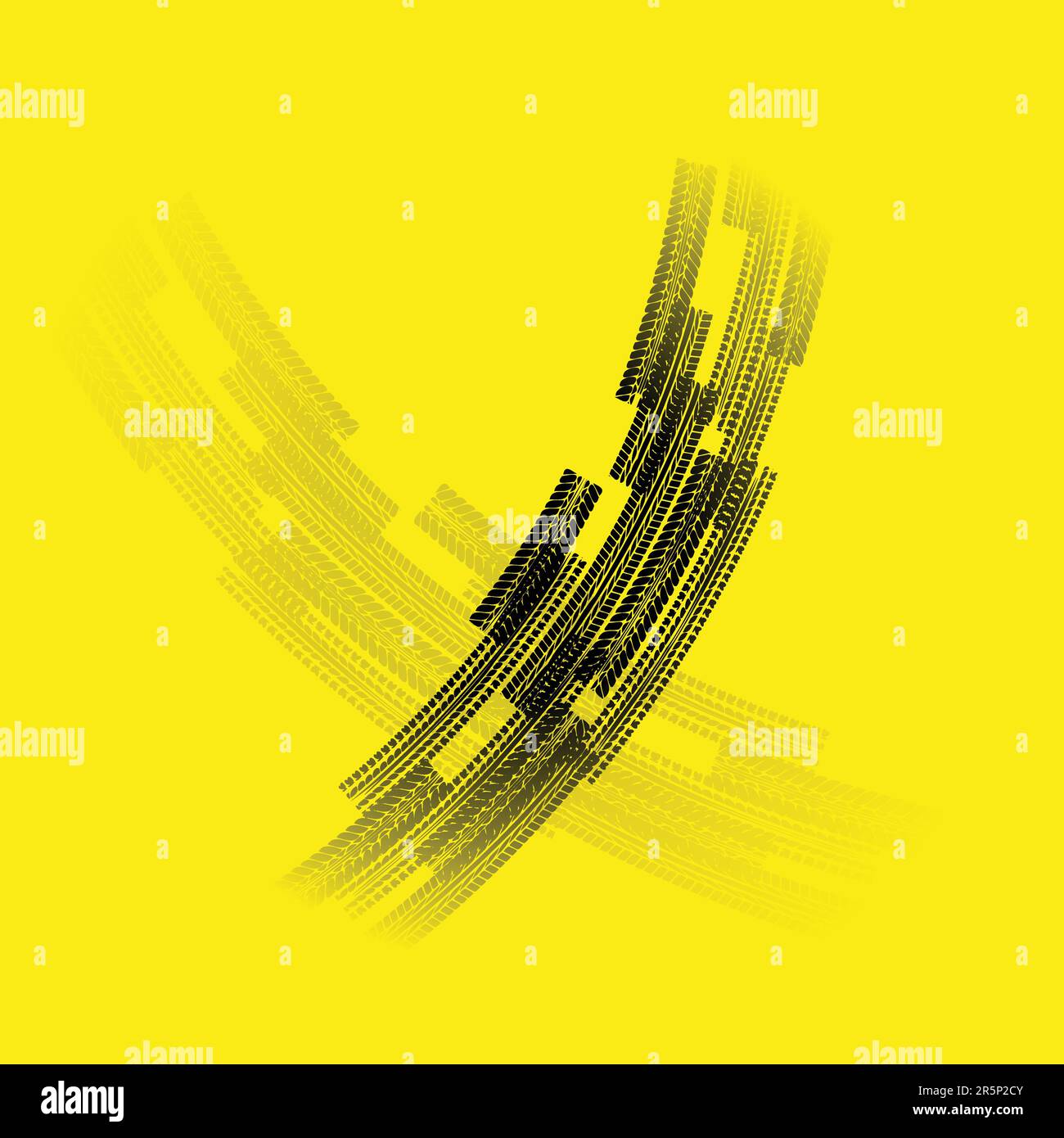 Tire tracks path yellow background Stock Vector Image & Art - Alamy