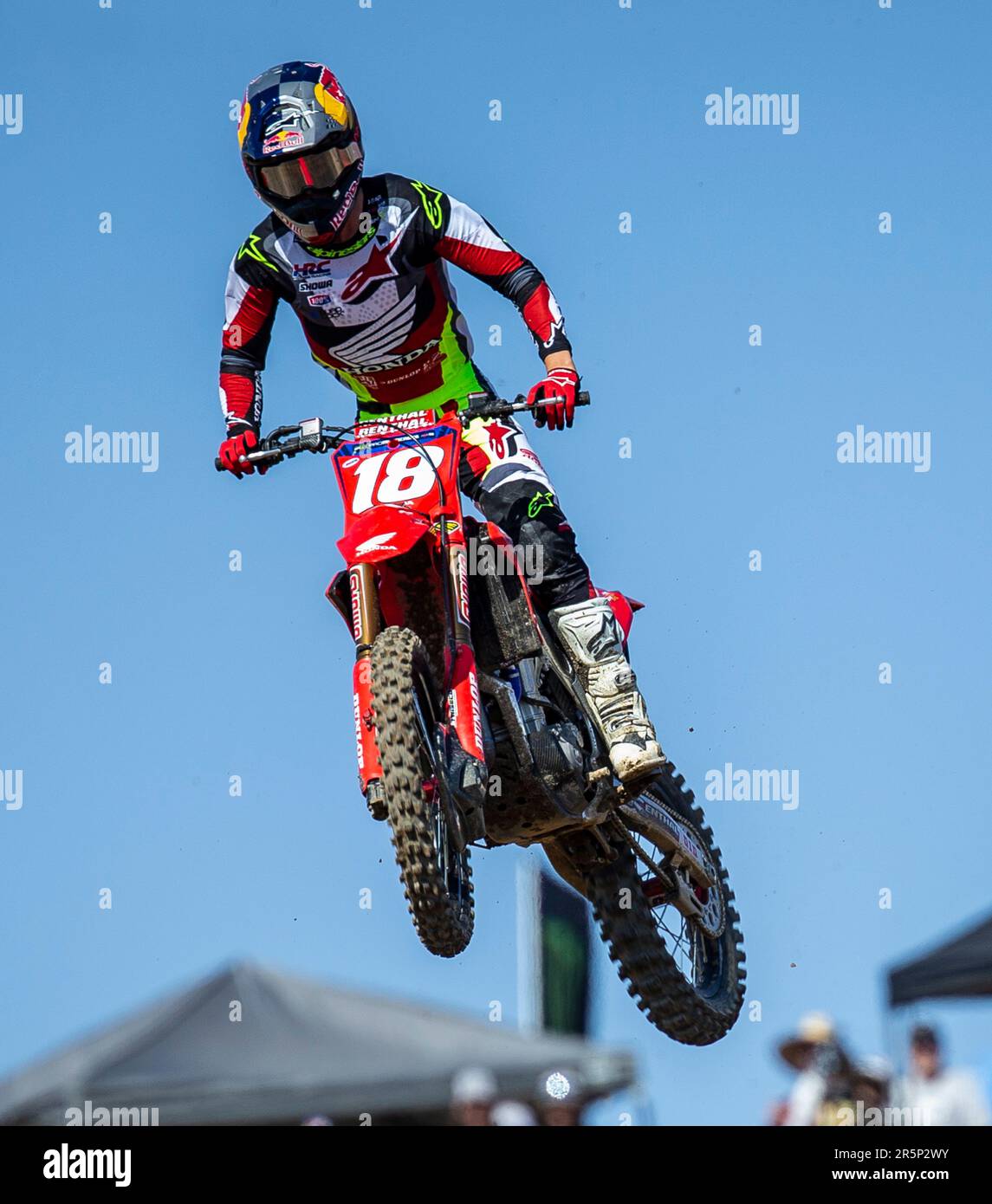 June 03 2023 Sacramento, CA USA Jett Lawrence(18)gets air off jump14 ...