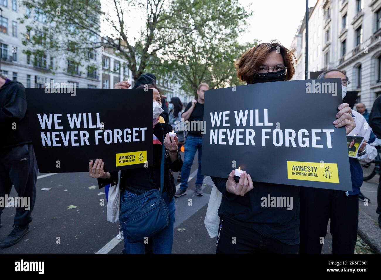 London, UK. 04th June, 2023. Participants are seen holding electronic ...