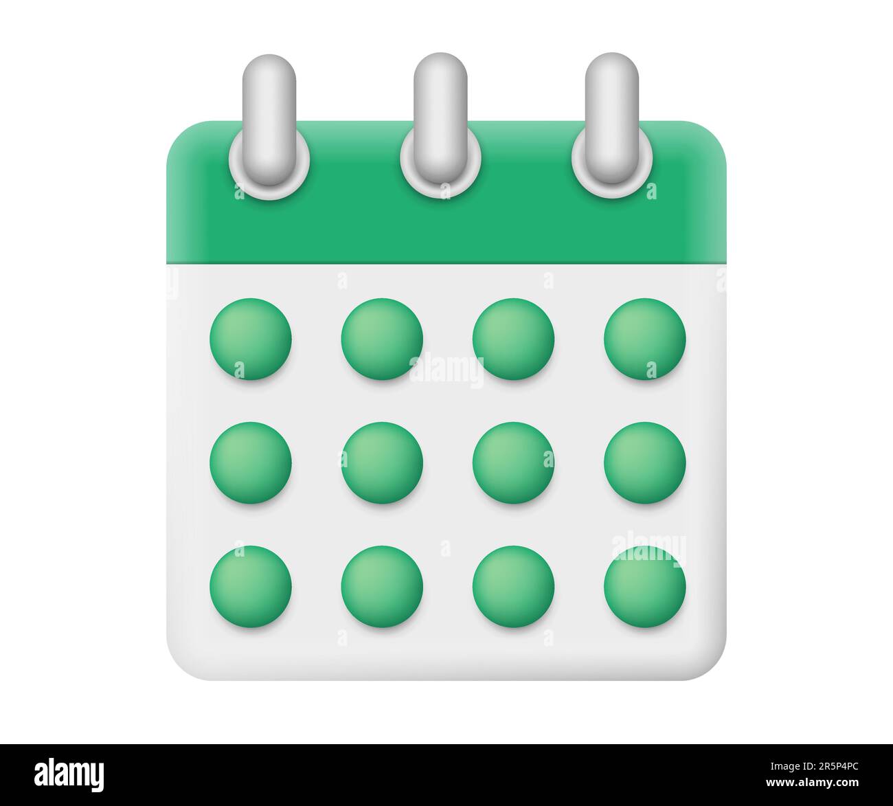 3d calendar with blank page. Vector illustration. Eps 10 Stock Vector ...