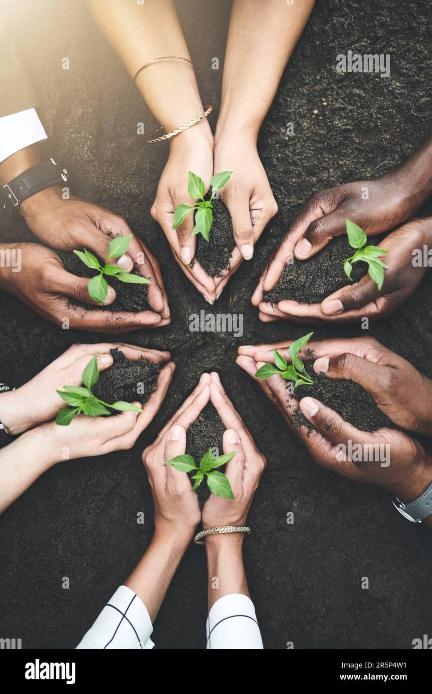 Take care of today for a better tomorrow. a group of people holding ...