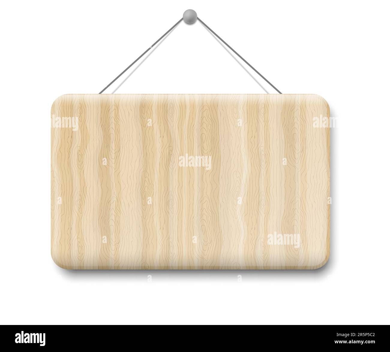 Wooden sign boards isolated on white background. Vector illustration ...