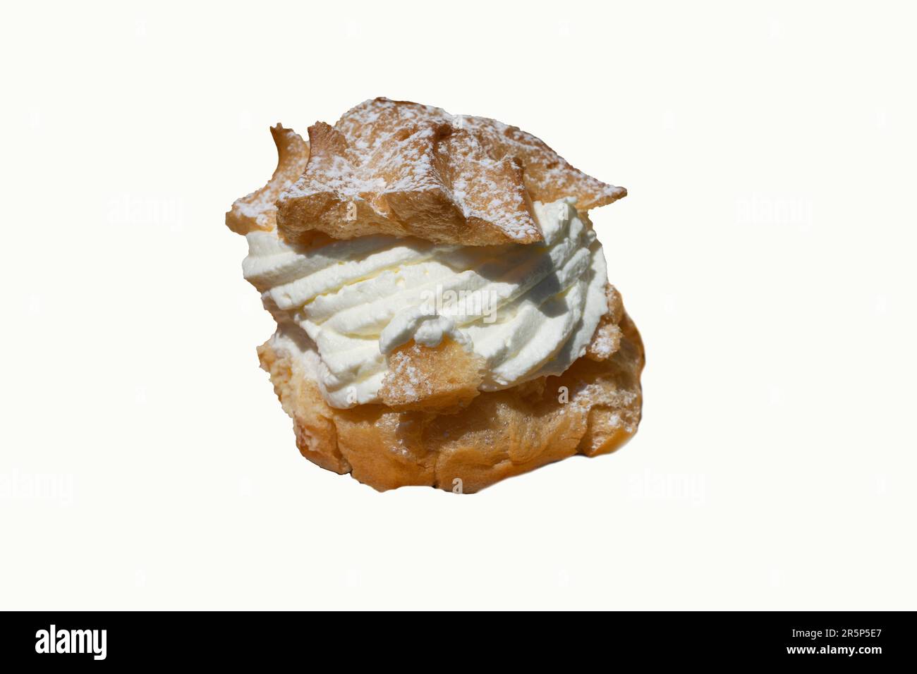 Cream puff whipped on Cut Out Stock Images & Pictures - Alamy