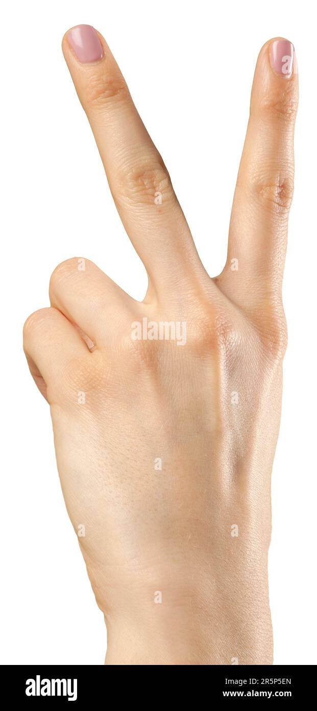 female hand gesture Stock Photo - Alamy