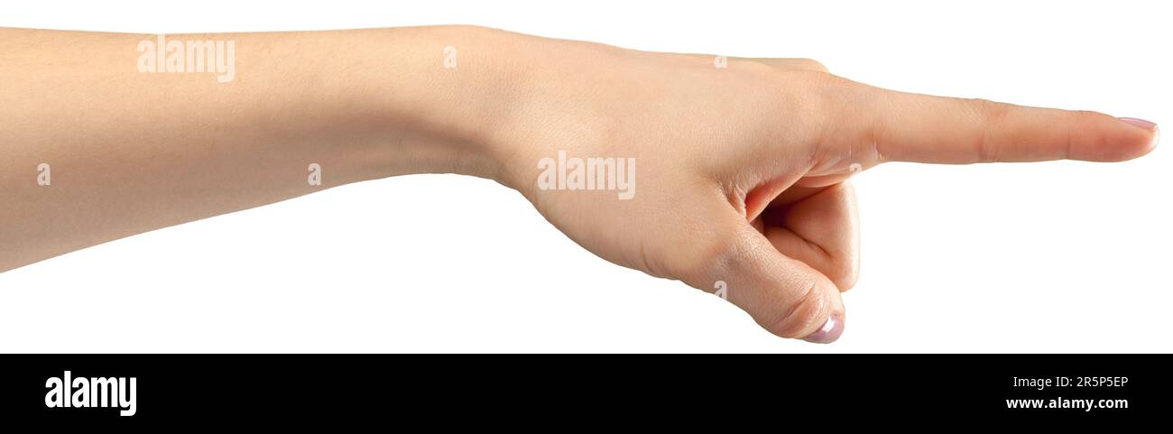 female hand gesture Stock Photo - Alamy