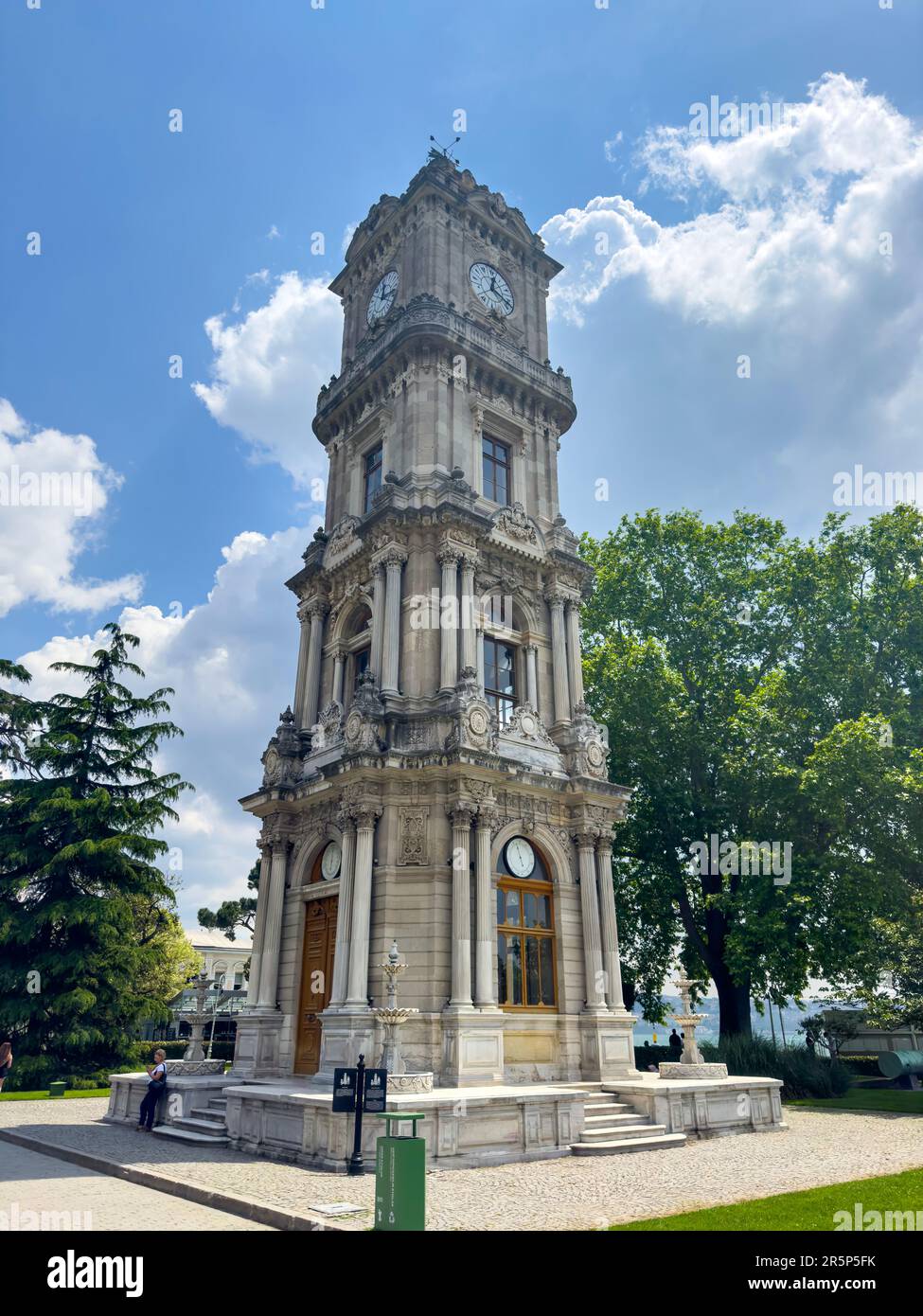 Dolmabahce Clock Tower is a clock tower situated outside Dolmabahce ...