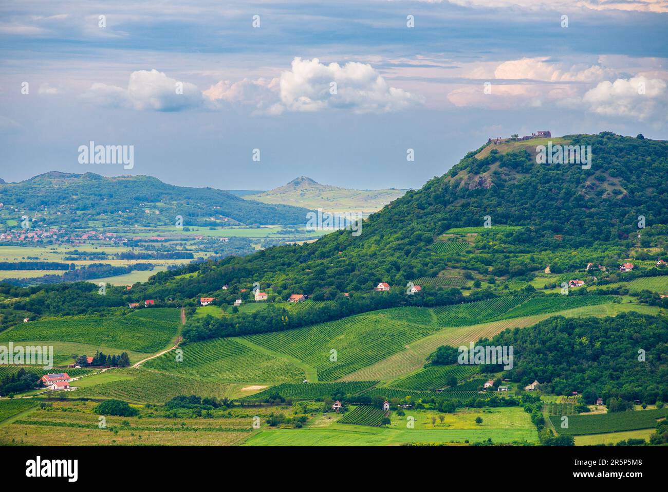 Csobanc Castle ruins in Balaton Highlands, Hungary Stock Photo - Alamy