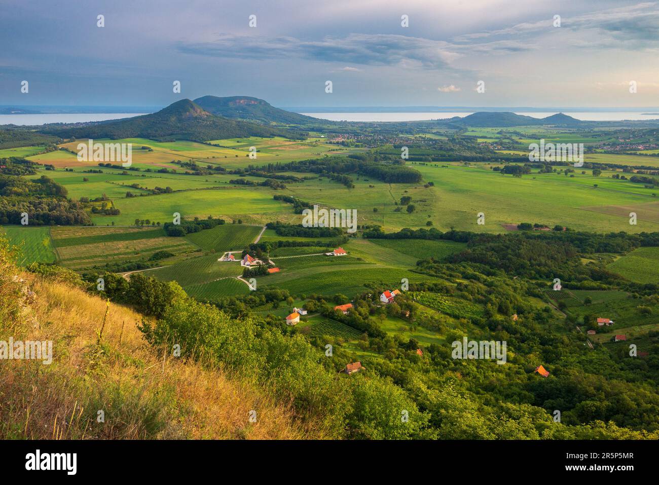 View Badacsony and Szigliget from Csobanc in Balaton Highlands ...
