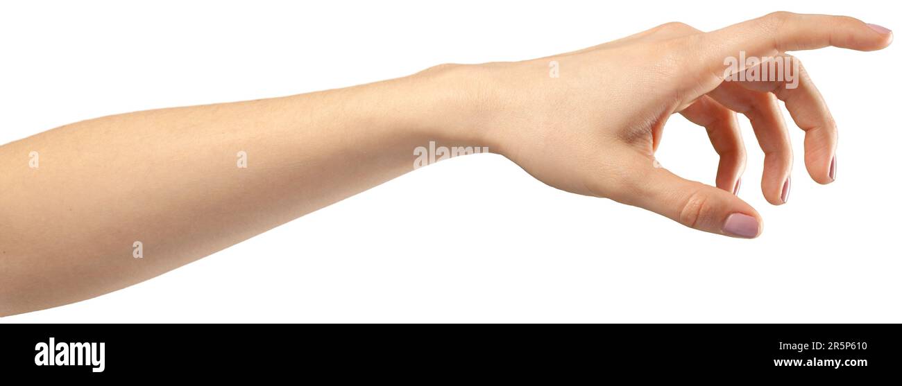 female hand gesture Stock Photo - Alamy