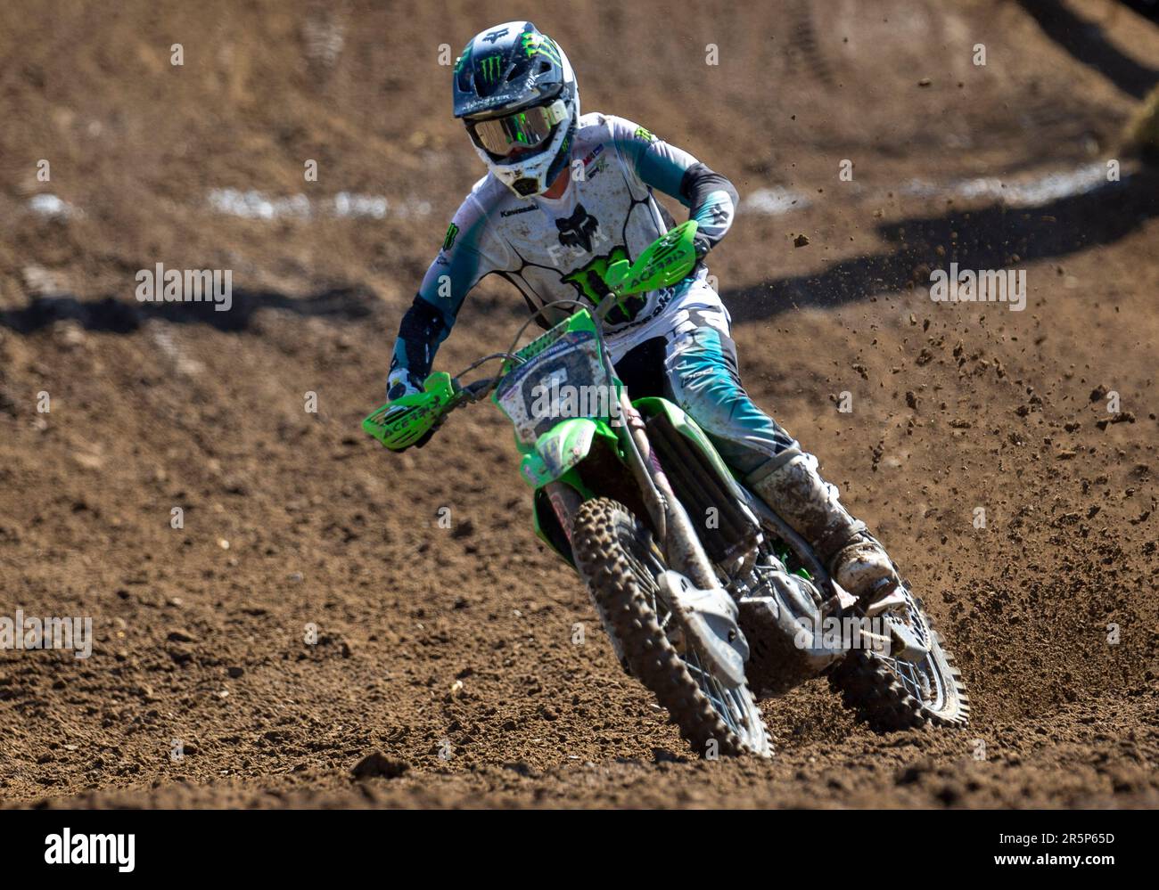 June 03 2023 Sacramento, CA USA Adam Cianciarulo(9)coming into turn 3 ...