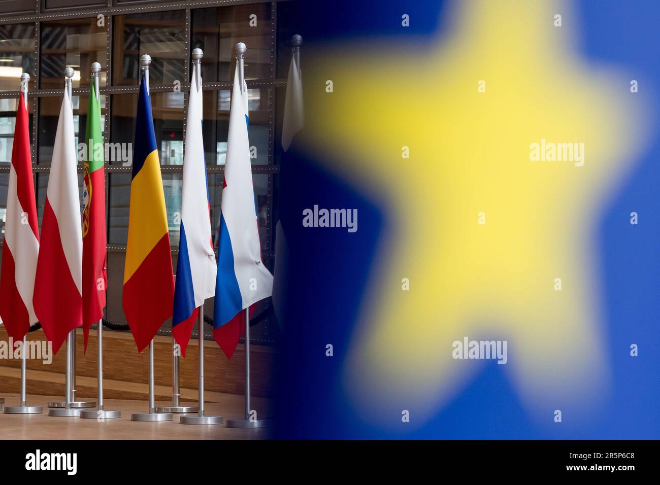 European union council entrance atrium hi-res stock photography and ...
