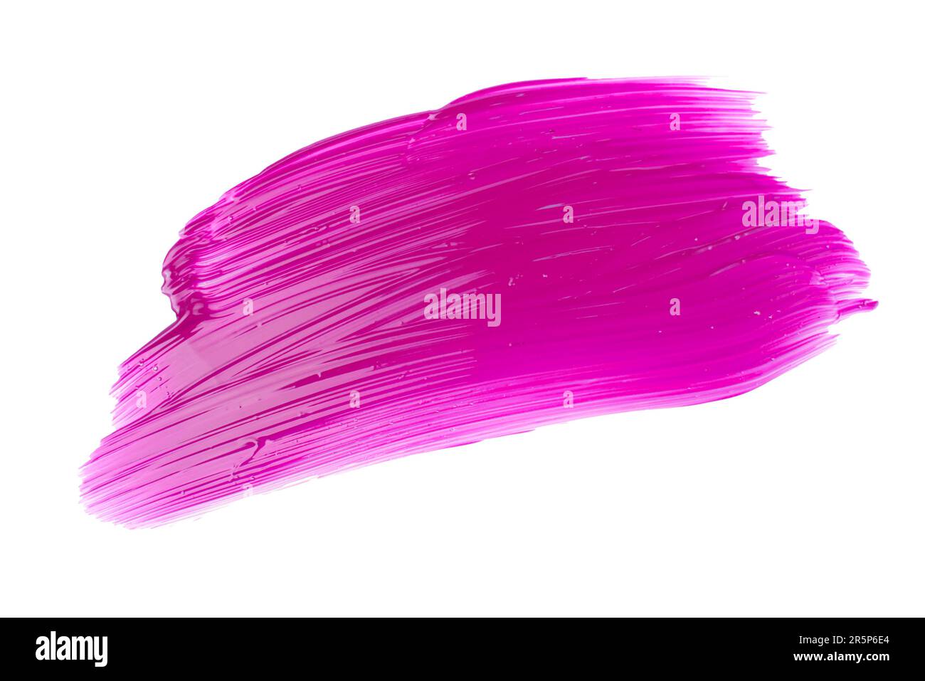 Pink brush stroke paiting over isolated background, canvas watercolor ...