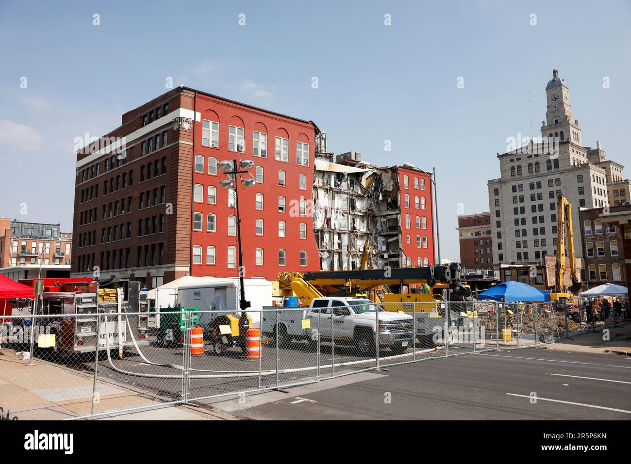 A look at The Davenport, one week after the building partially ...