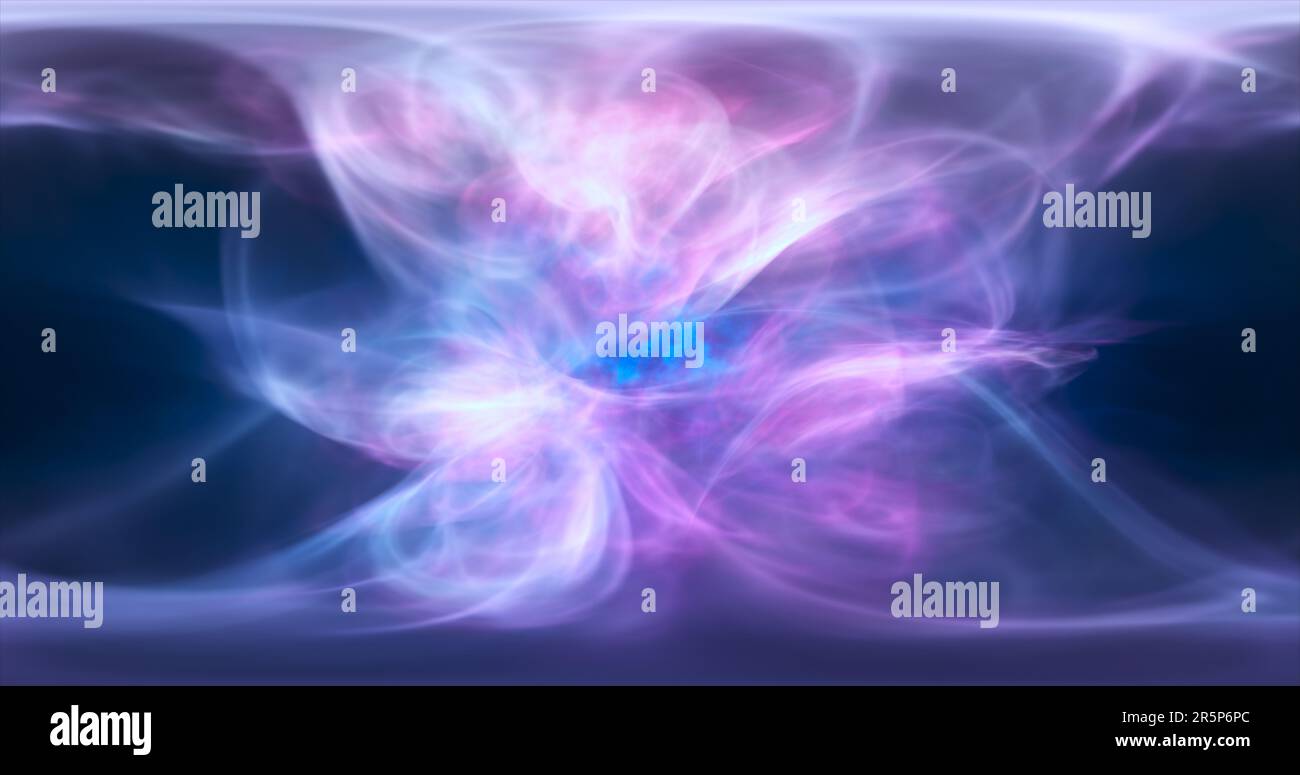 Abstract waves of iridescent glowing energy magical cosmic galactic ...