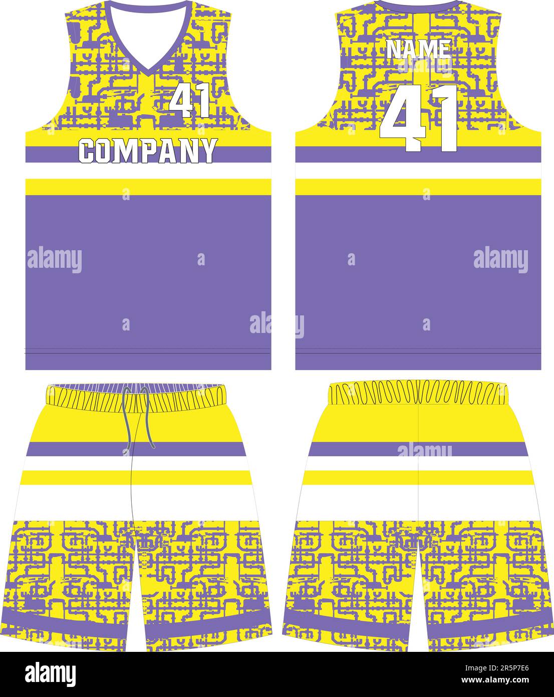 Basketball Uniform Jersey and Shorts templates Stock Vector Image & Art ...