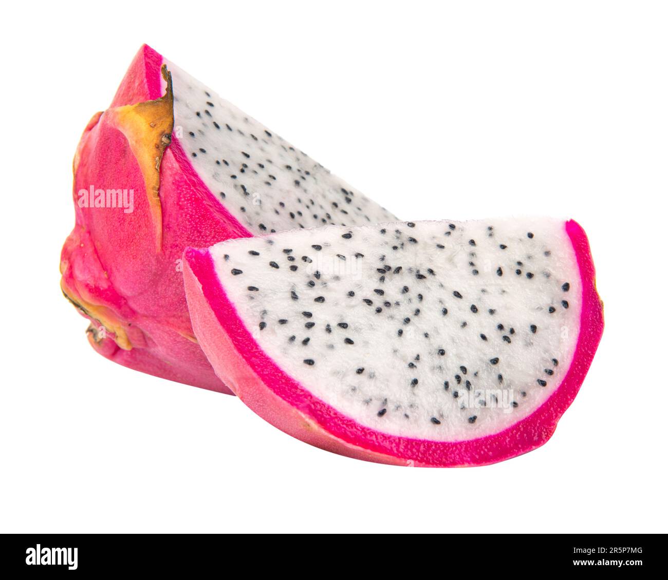 dragonfruit with slice isolated on white background Stock Photo - Alamy