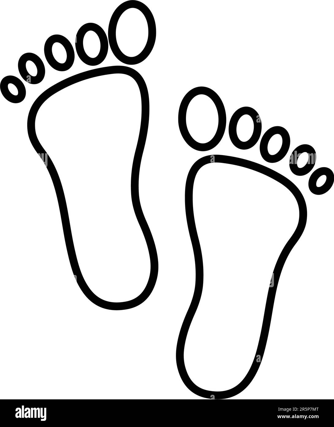 Left Footprint Outline