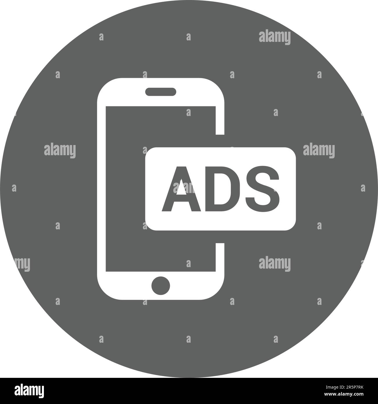 Mobile Ads, advertising icon. Commercial use, printed files and ...