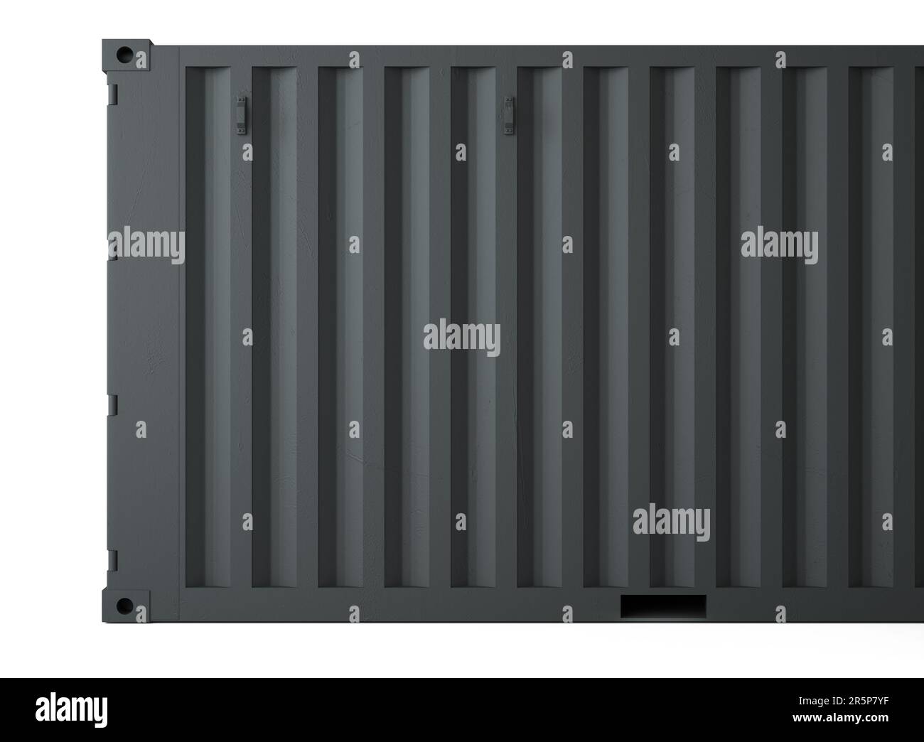 3d rendering of gray container cargo on white background Stock Photo ...