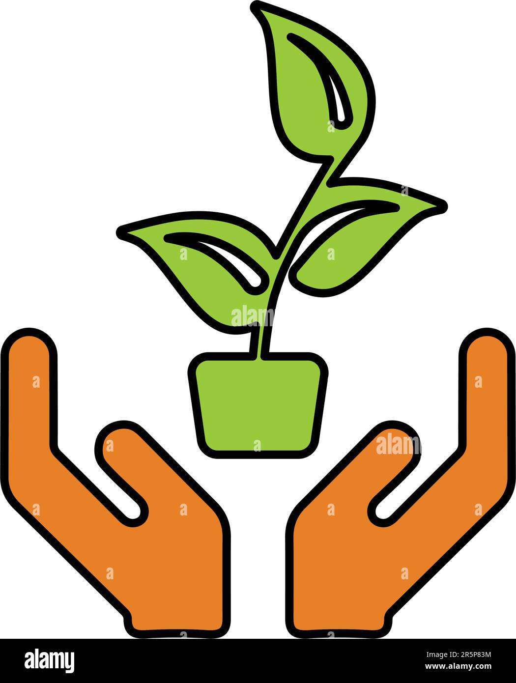 Plant, growth icon. Simple vector illustration for web, print files ...