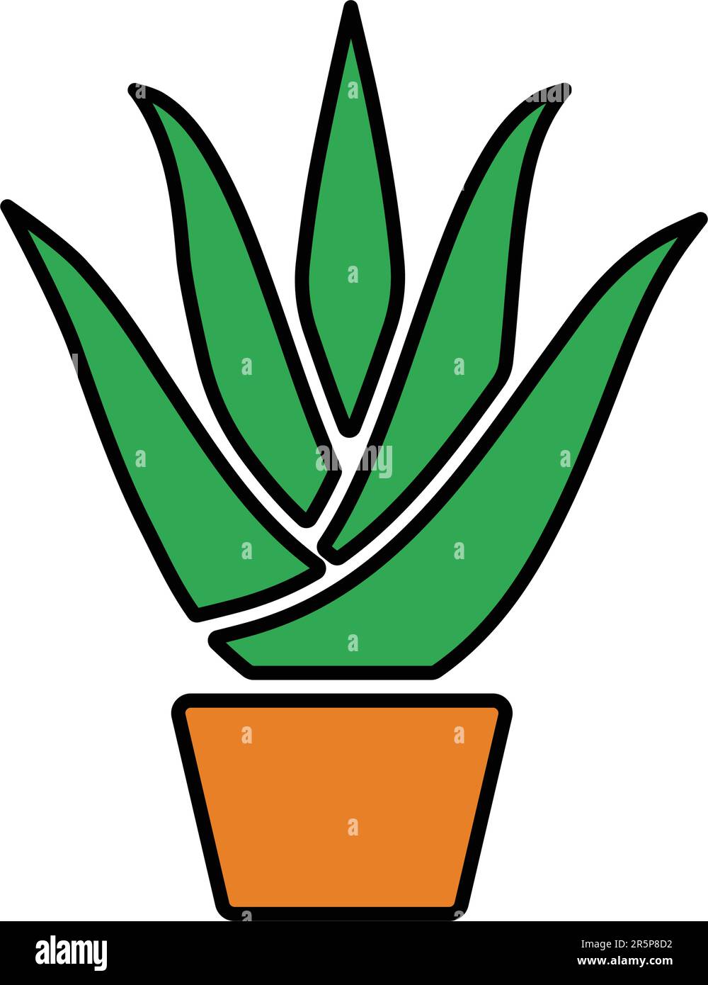 Aloe, vera, plant icon . Simple vector illustration for web, print ...