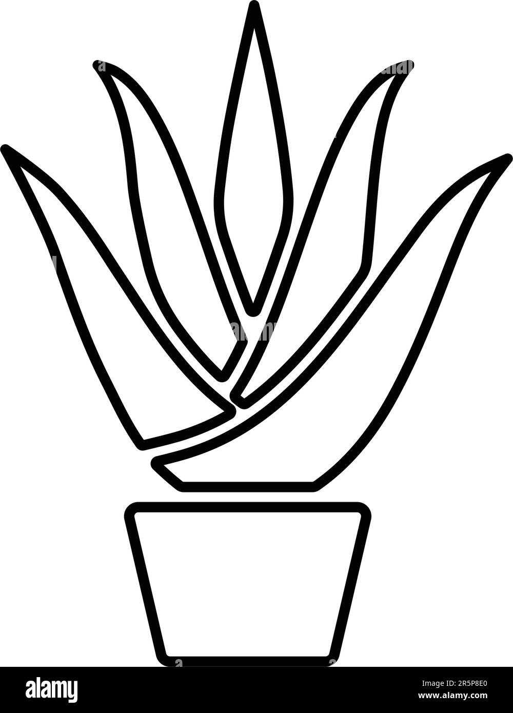 Aloe, vera, plant icon . Simple vector illustration for web, print ...