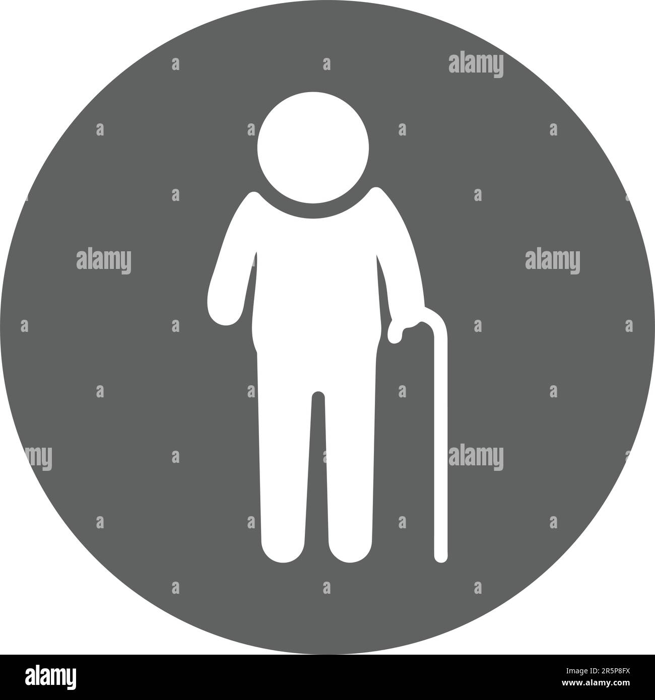 Grandpa cartoon illustration Black and White Stock Photos & Images - Alamy