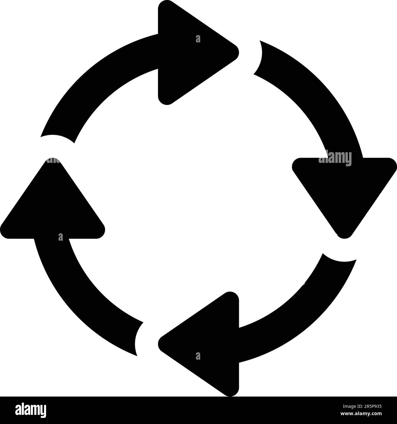 Circle arrow diagram Black and White Stock Photos & Images - Alamy