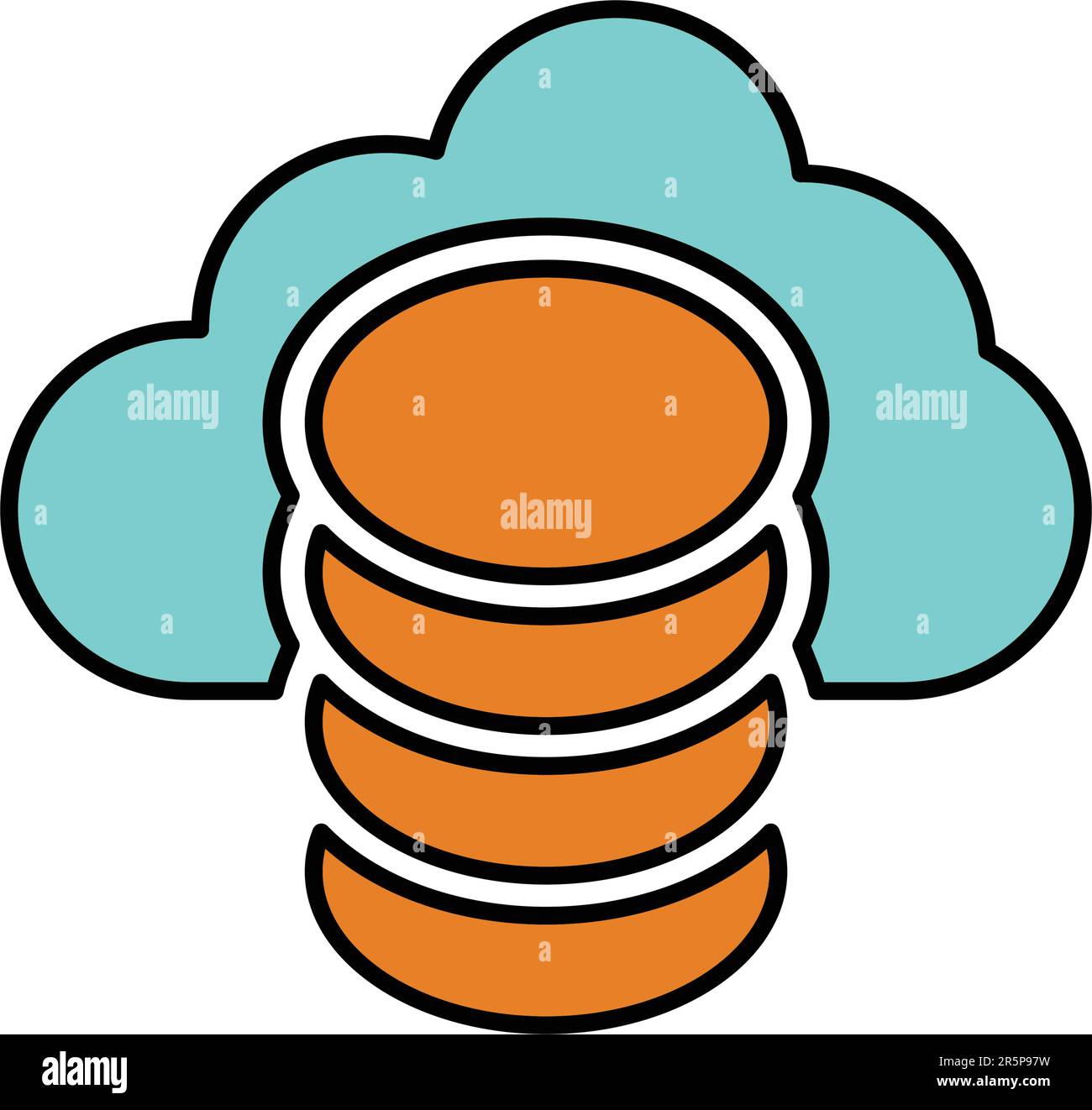 Cloud System Icon. use for designing and developing websites ...