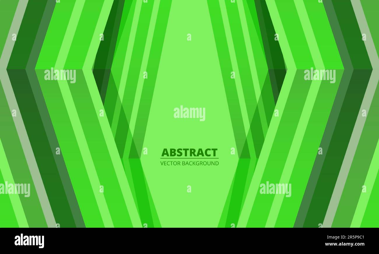 Green geometric vector abstract background. Vector illustration Stock ...