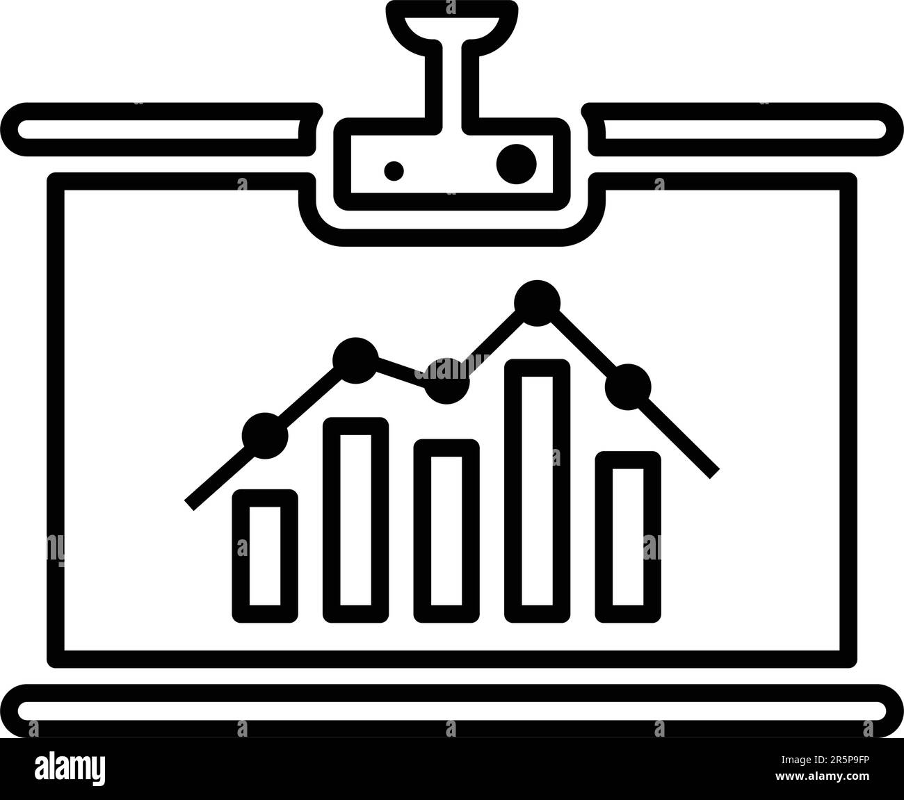 Graph, presentation, slide icon. Commercial use, printed files and ...