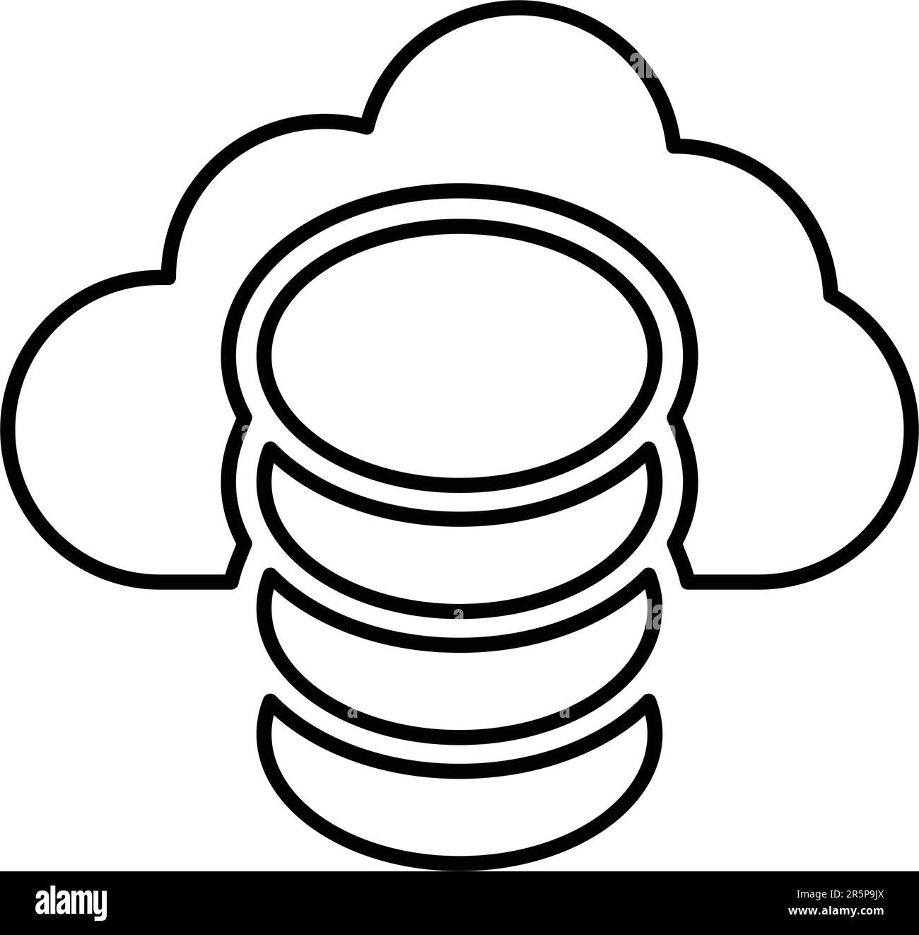 Cloud System Icon. use for designing and developing websites ...
