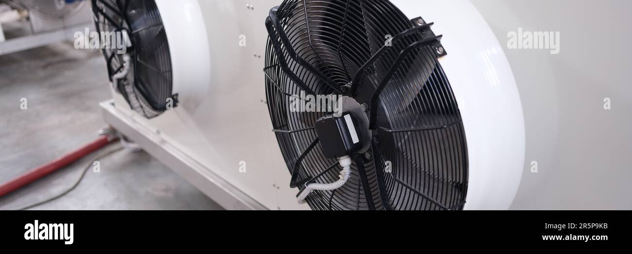 Industrial plant with air fans hi-res stock photography and images - Alamy