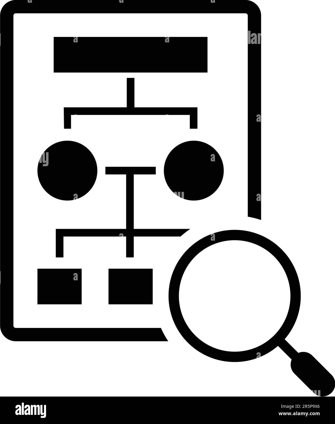 Flowchart, search, screen icon. Commercial use, printed files and ...