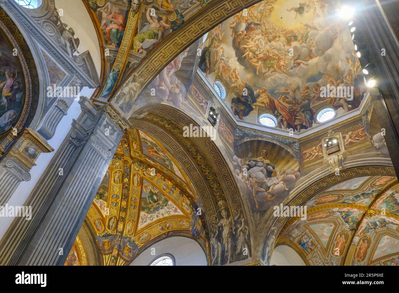 The ceiling of the Cathedral of Santa Maria Assunta, Duomo di Parma ...