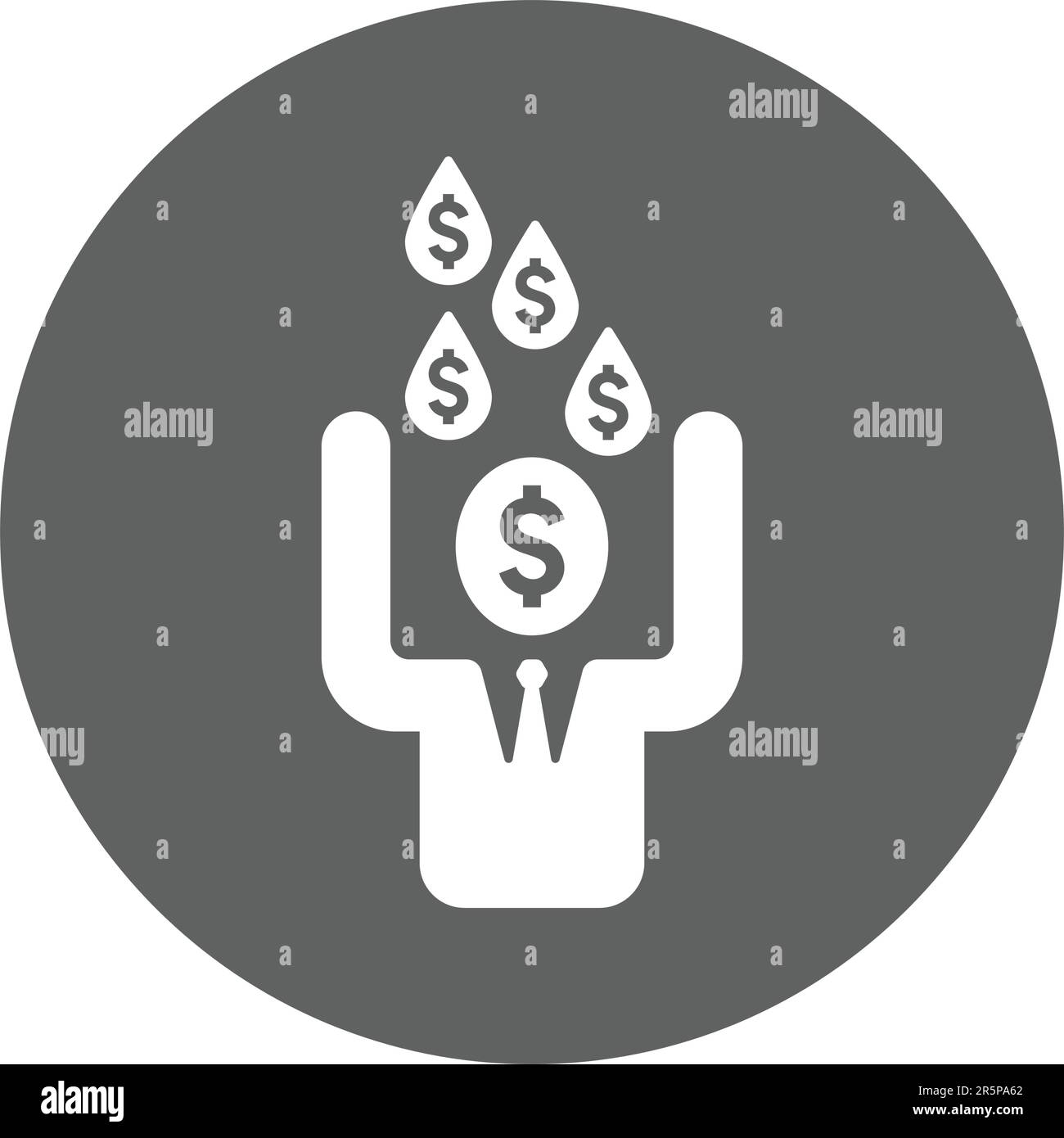 Passive income, funding icon. Commercial use, printed files and ...