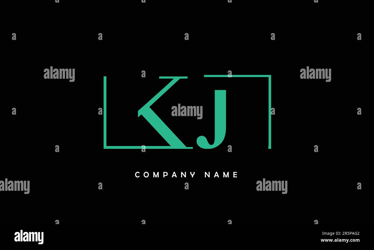 KJ, JK Abstract Letters Logo Monogram Stock Vector Image & Art - Alamy