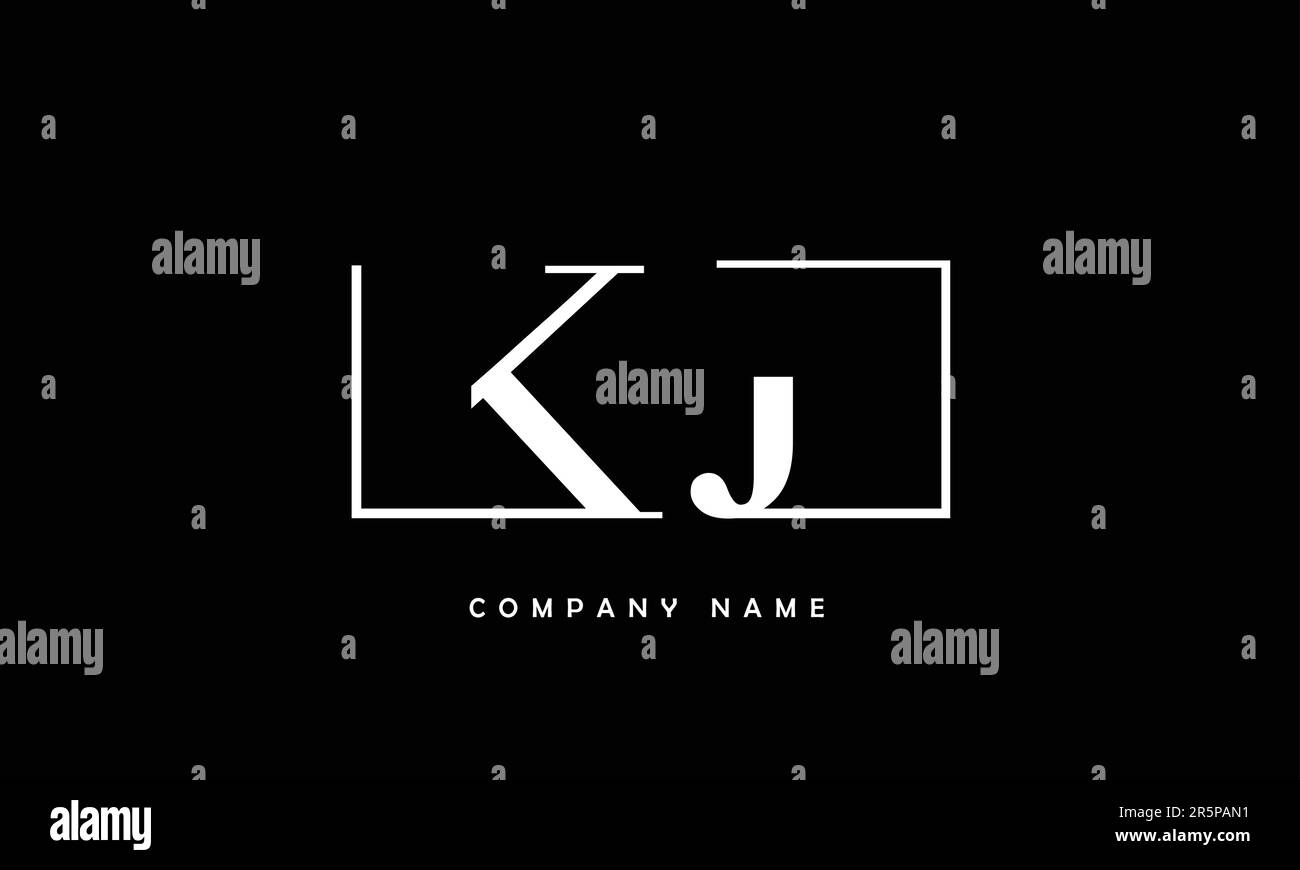 KJ, JK Abstract Letters Logo Monogram Stock Vector Image & Art - Alamy