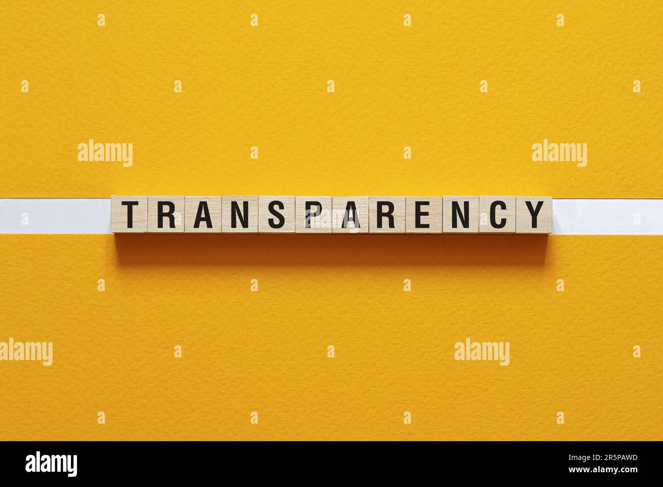 Transparency - word concept on building blocks, text Stock Photo - Alamy