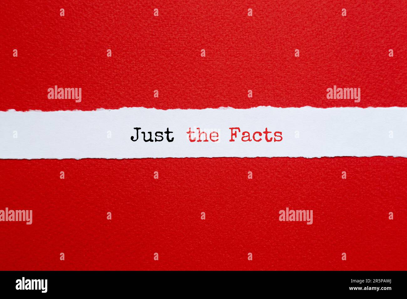 Just the facts - word concept on building blocks, text Stock Photo - Alamy