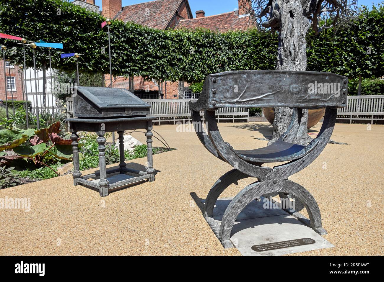 Scholars desk and chair of the Tudor period resembling Shakespeare's ...