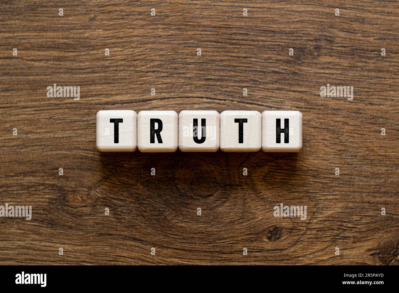 Truth - word concept on building blocks, text Stock Photo - Alamy