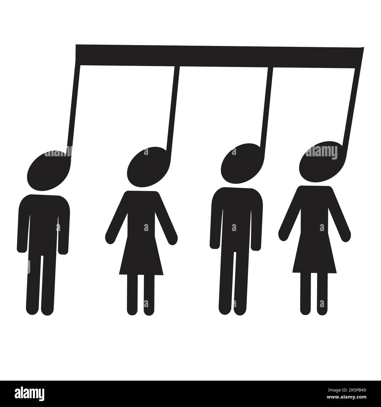 Head From Musical Notes