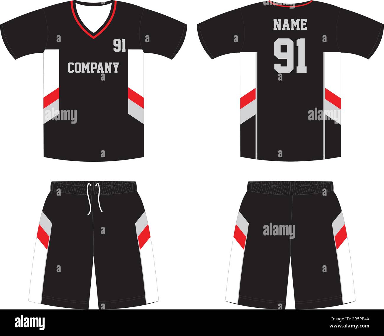 Basketball Uniform for clubs Mock up templates Stock Vector Image & Art ...