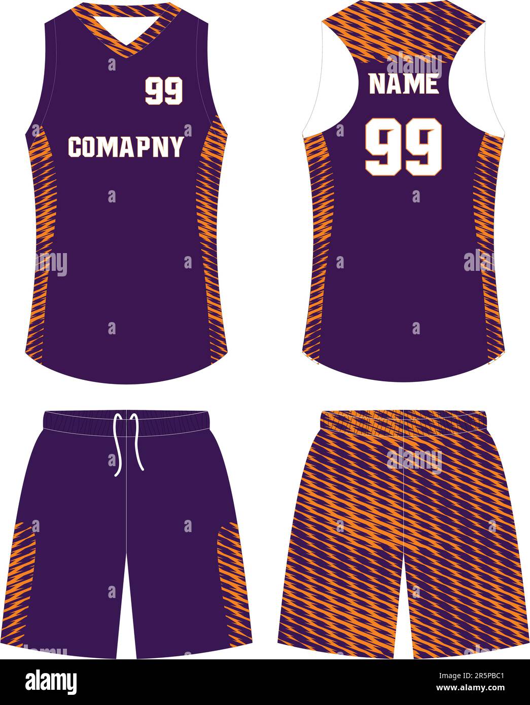 Basketball Uniform for clubs Mock up templates Stock Vector Image & Art ...