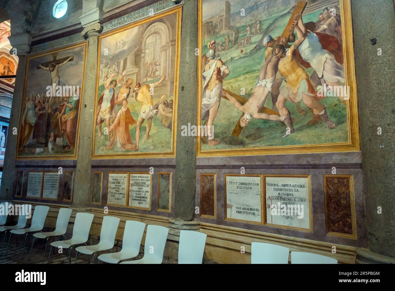 Basilica of St. Stephen in the Round on the Caelian Hill, named Santo ...