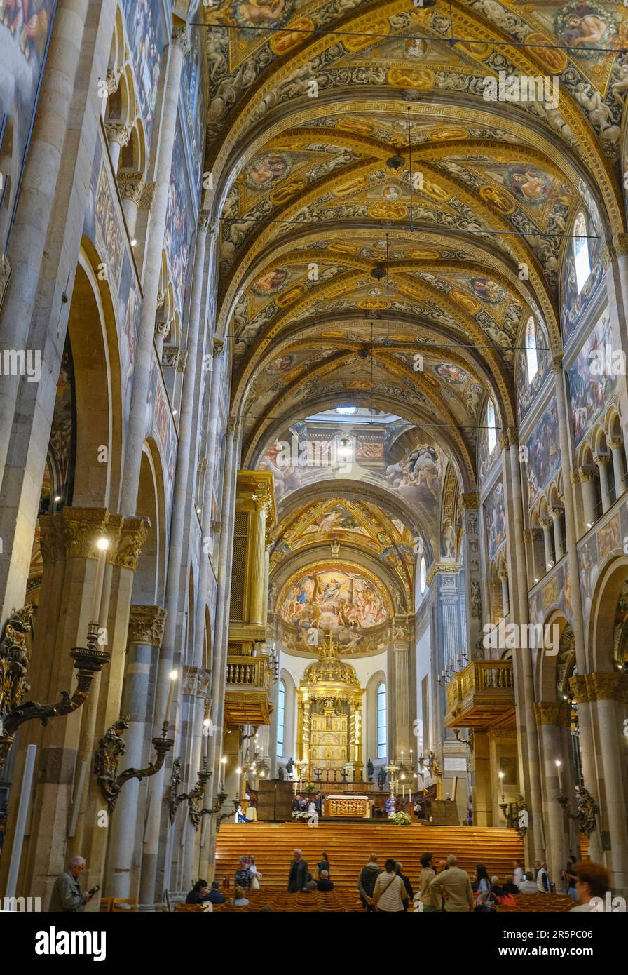 May 2023 Parma, Italy: the pulpit in the Cathedral of Santa Maria ...