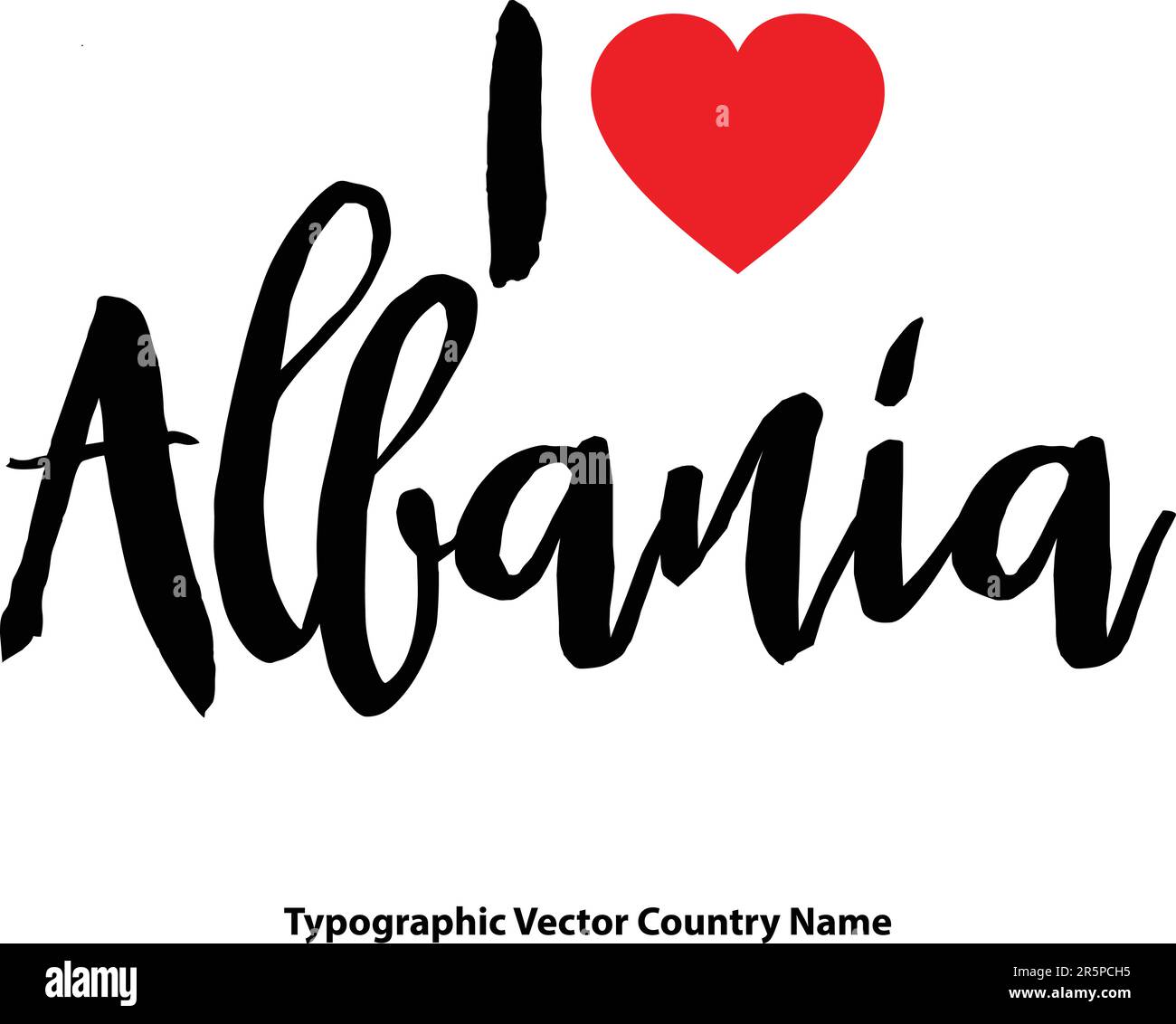 Country Name In Elegant Typography Text Lettering Vector Art Design ...